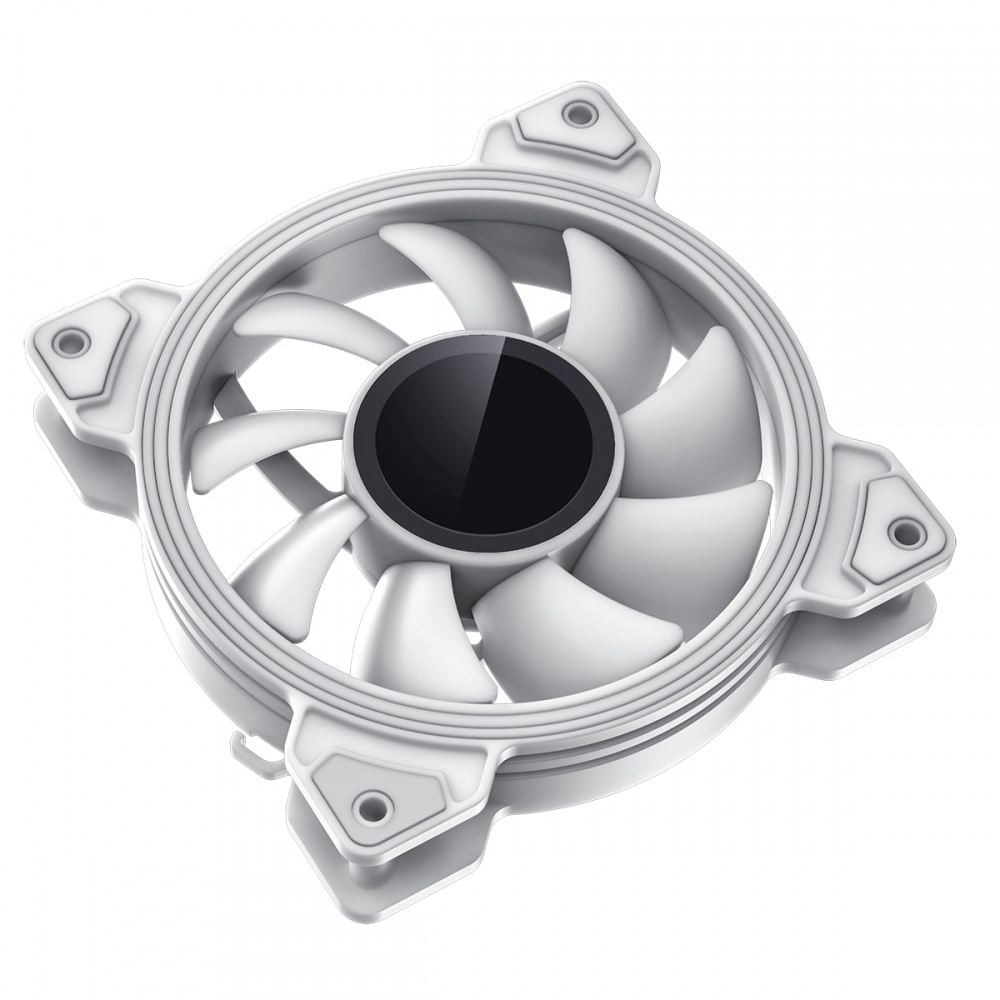 GameMax Infinity 120mm ARGB Dual-Ring White Fan - DigiDirect